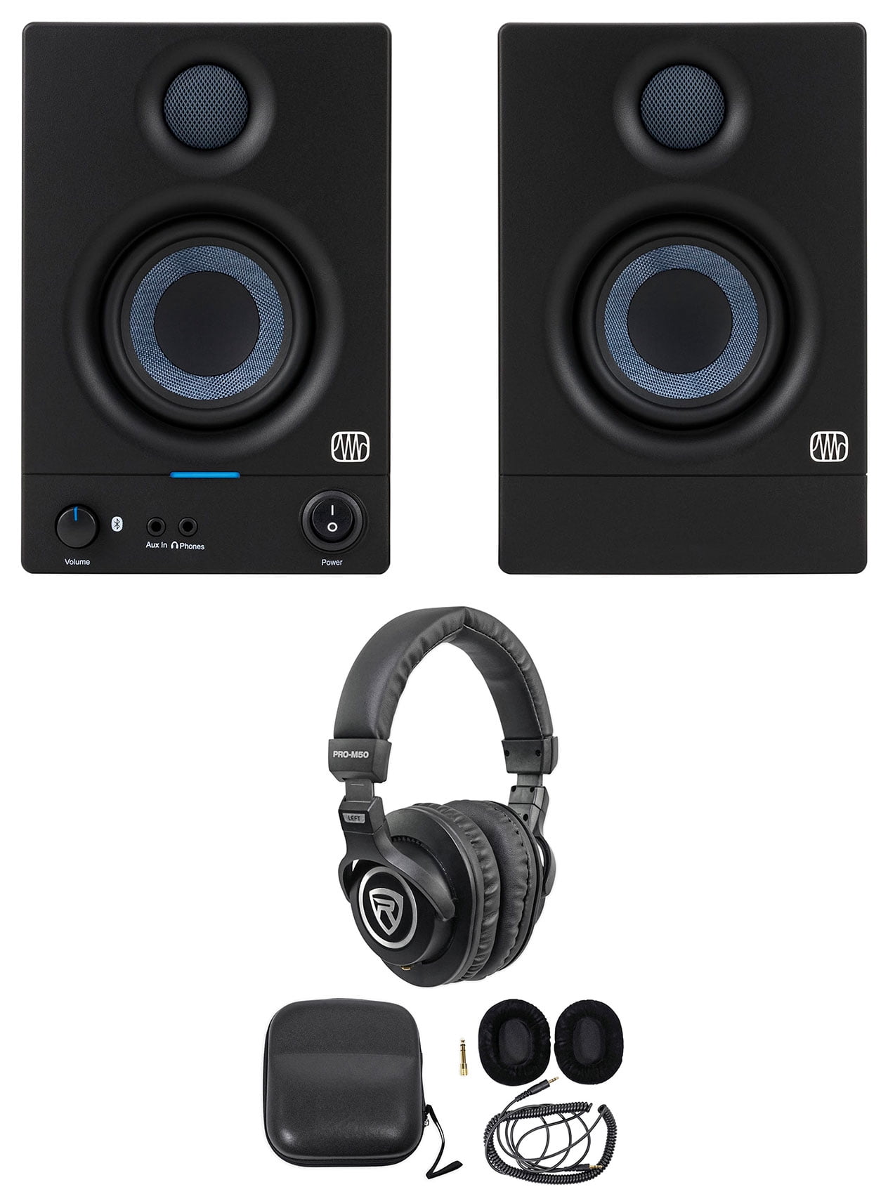 Pair Presonus Eris 3.5BT 2nd Gen 3.5" Studio Monitors w/Bluetooth ...