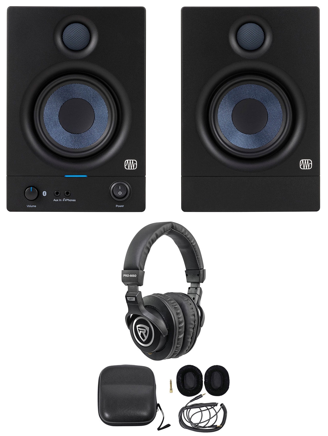 Pair Presonus Eris 4.5BT 2nd Gen 4.5" Studio Monitors w/Bluetooth ...