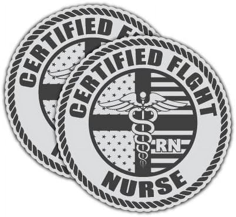 Pair | REFLECTIVE Certified Flight Nurse Hard Hat Stickers | Lunchbox ...