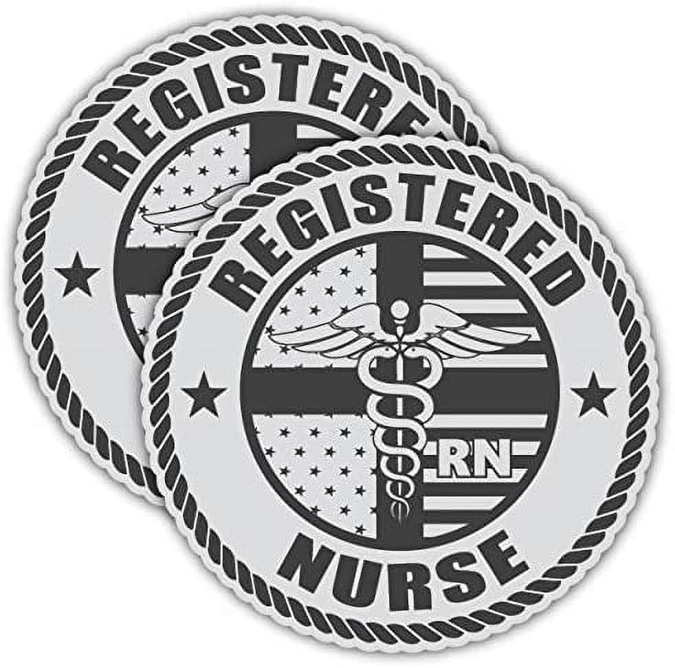 Pair | REFLECTIVE Registered Nurse Hard Hat Stickers | Lunchbox Decals ...