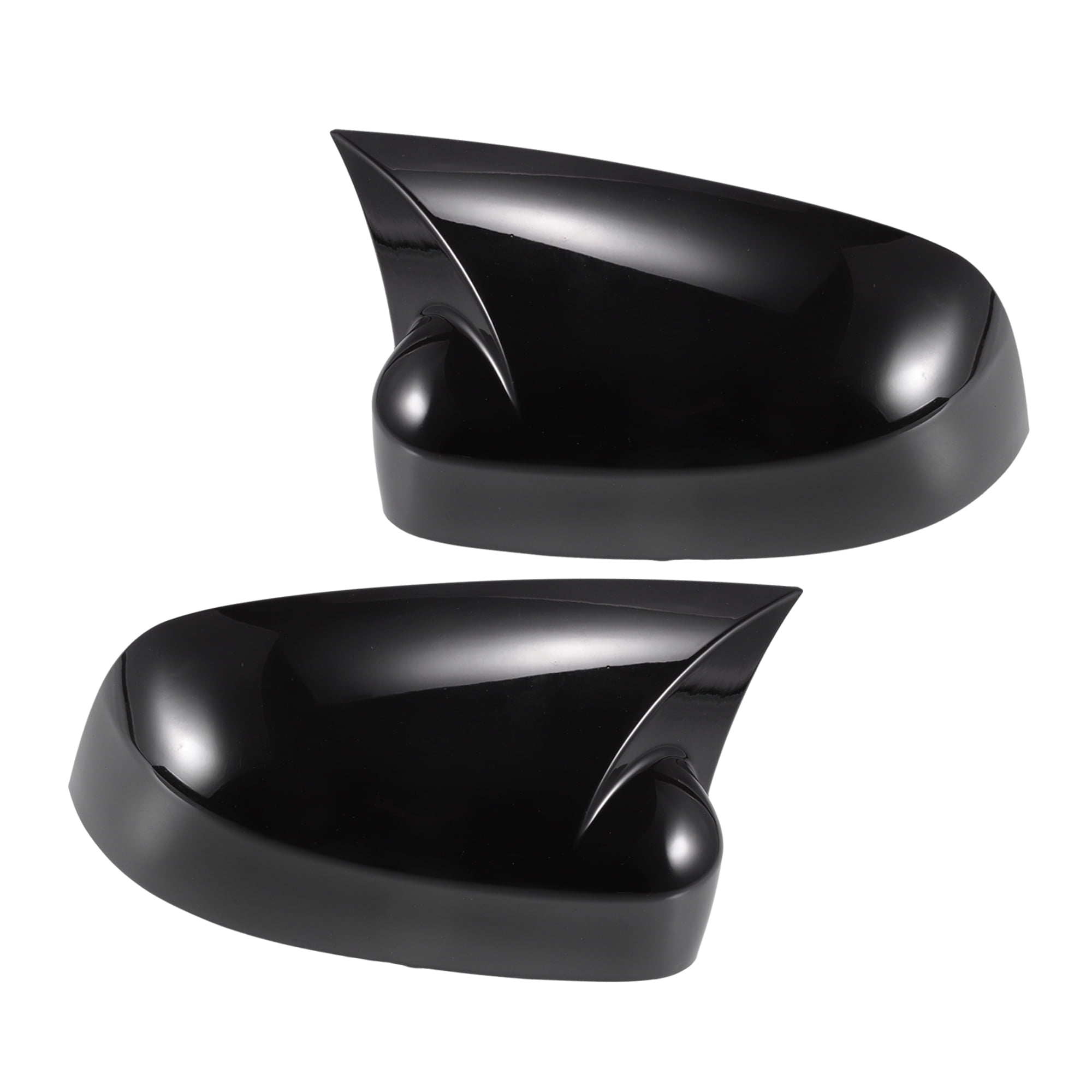 Pair Rear View Driver Passenger Side Mirror Cover Cap Overlay Gloss ...
