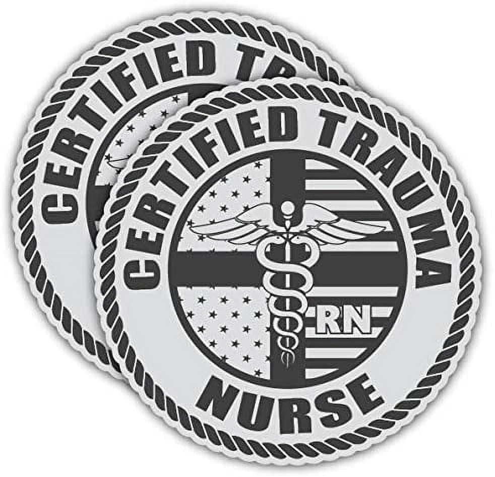 Pair | Reflective Certified Trauma Nurse Hard Hat Stickers | Lunchbox ...