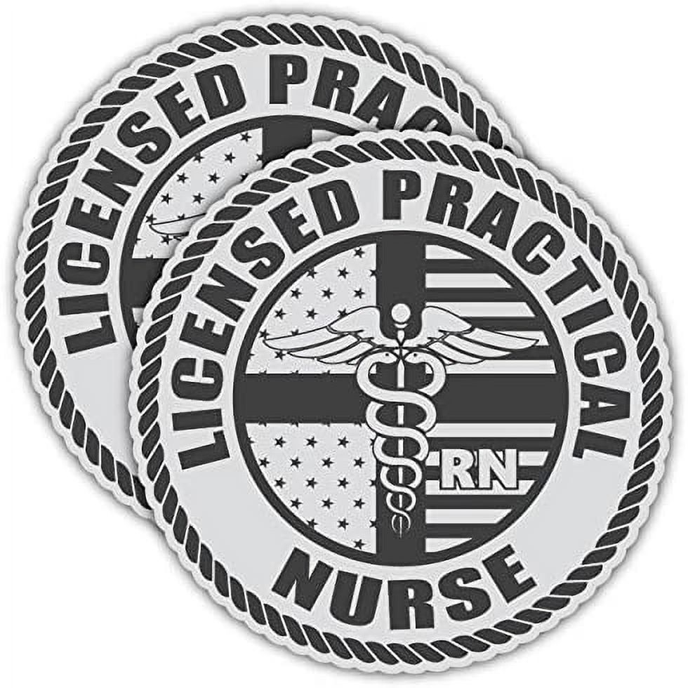 Pair | Reflective Licensed Practical Nurse Hard Hat Stickers | Lunchbox ...