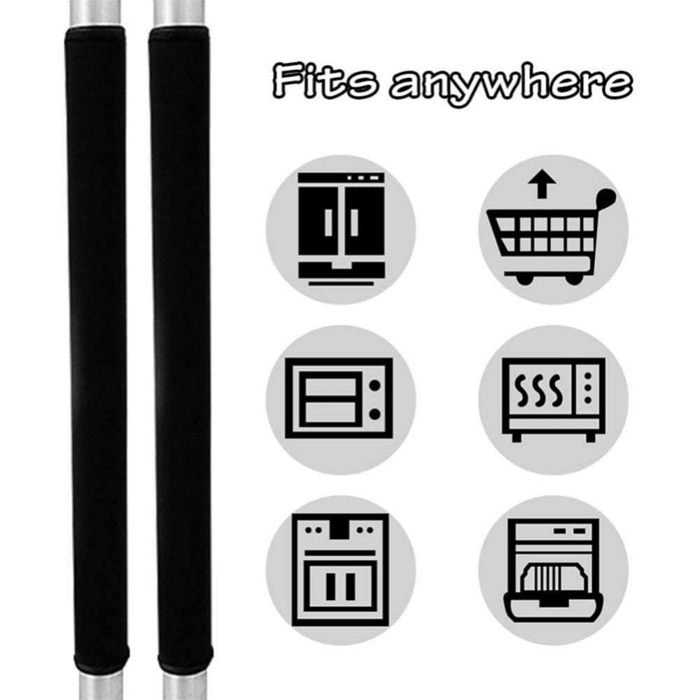 A Pair Refrigerator Door Handle Cover Kitchen Appliance Decor Handles ...