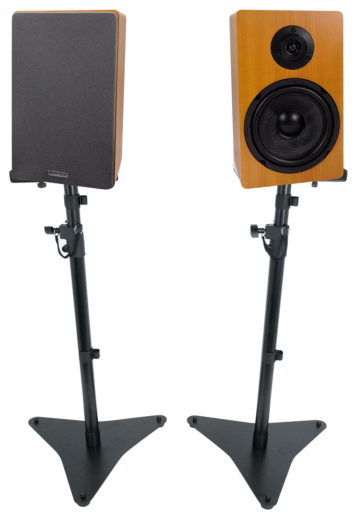 Pair Rockville RockShelf 68C 6.5" Home Bookshelf Speakers+Adjustable ...