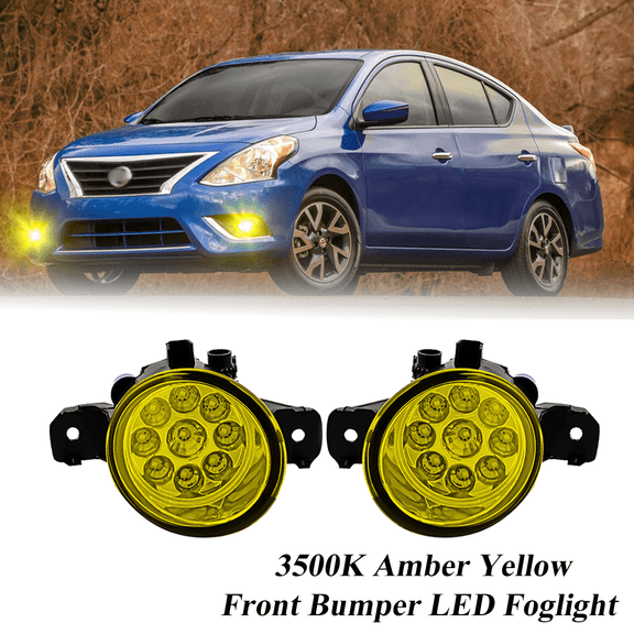 Pair Front LED Fog Lights Kit for Toyota Venza 2009-2015, 55W 3500K ...