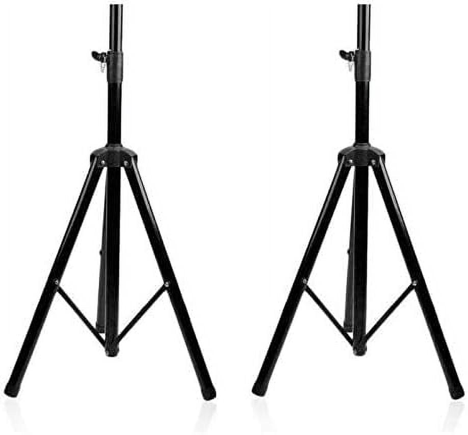 Pair SS06 Heavy Duty Adjustable Height Tripod DJ PA Speaker Stand Universal Adjusts up to 70 ...