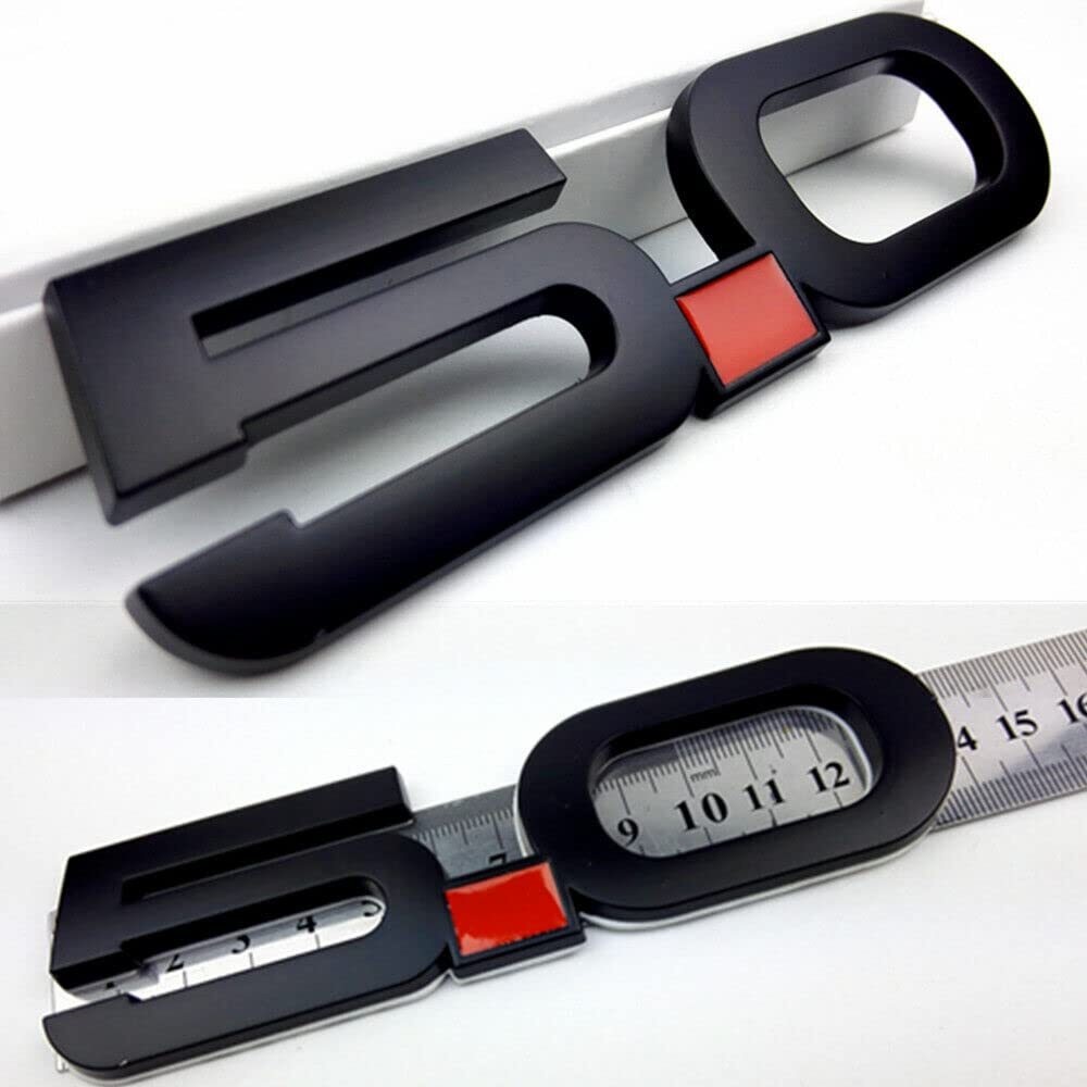 Pair Set 5.0 Emblem Door 3D Fender Side Badge Right Left Decals ...