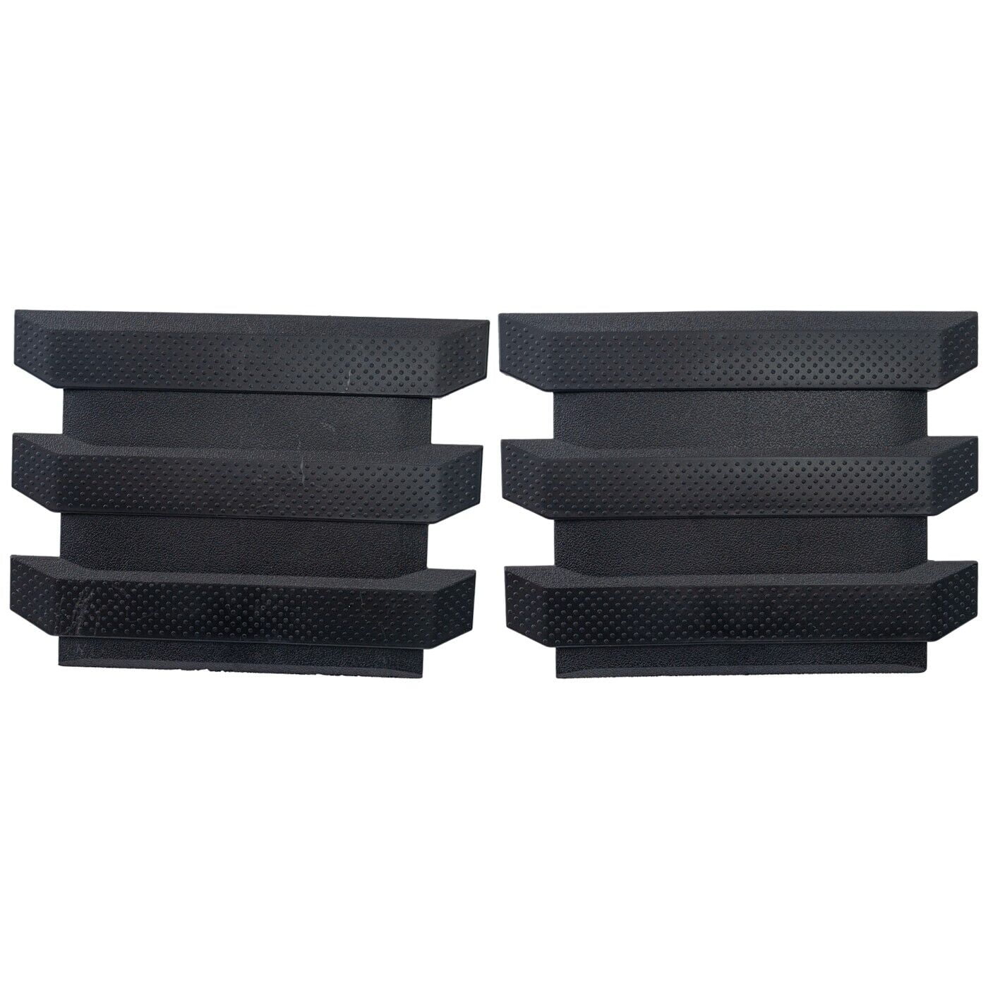 Pair Set Of 2 Bumper Face Bar Step Pads Molding Trim Driver & Pasr Side ...