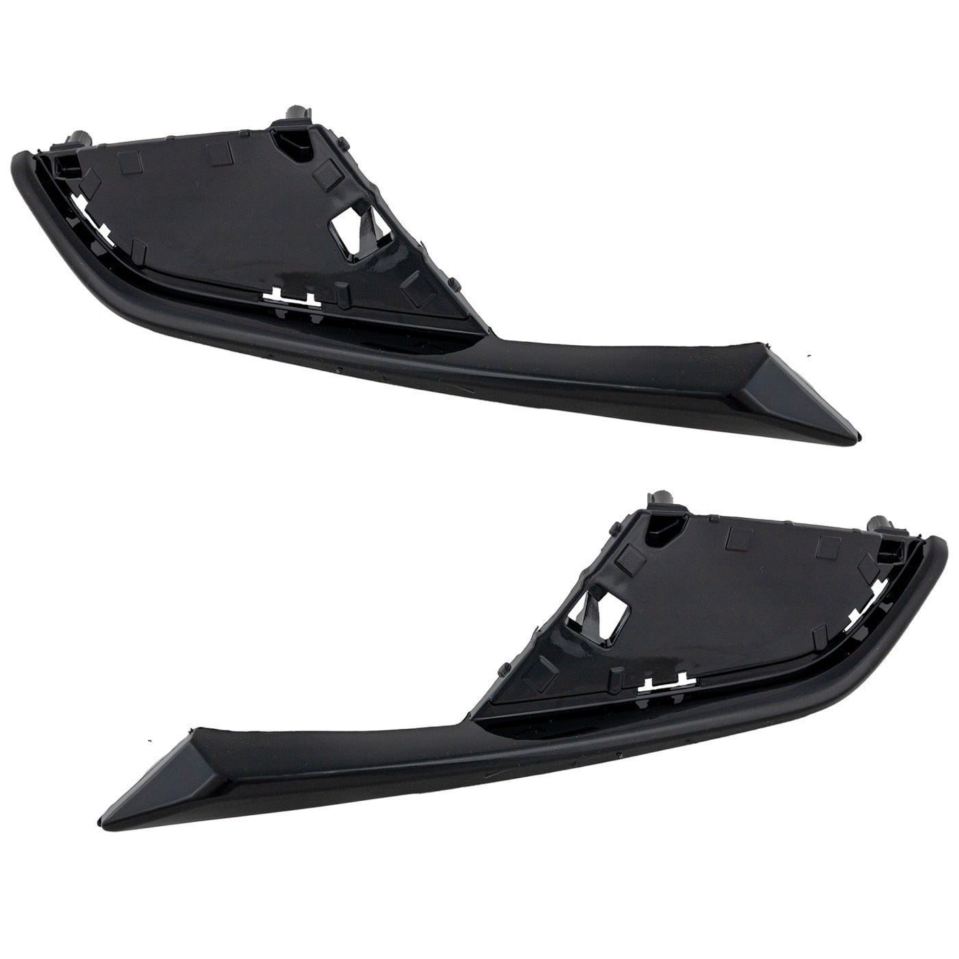 Pair Set of 2 Black Fog Light Covers Front Driver and Passenger Side ...