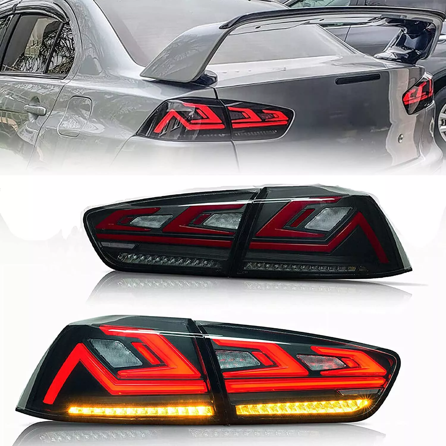 MOSTPLUS Pair Smoked LED Tail lights Rear Lamps for 2008-2017 ...