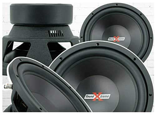 Pair of SoundXtreme 12 Inch 2000 Watt Car Audio Subwoofer with DVC ...