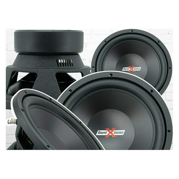 Pair of SoundXtreme 12 Inch 2000 Watt Car Audio Subwoofer with DVC ...