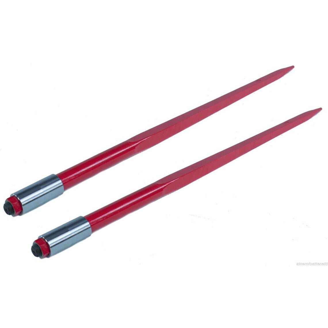 Pair Square 43" Hay Spear Conus 2 3000 lbs capacity 1 3/4" wide tine ...