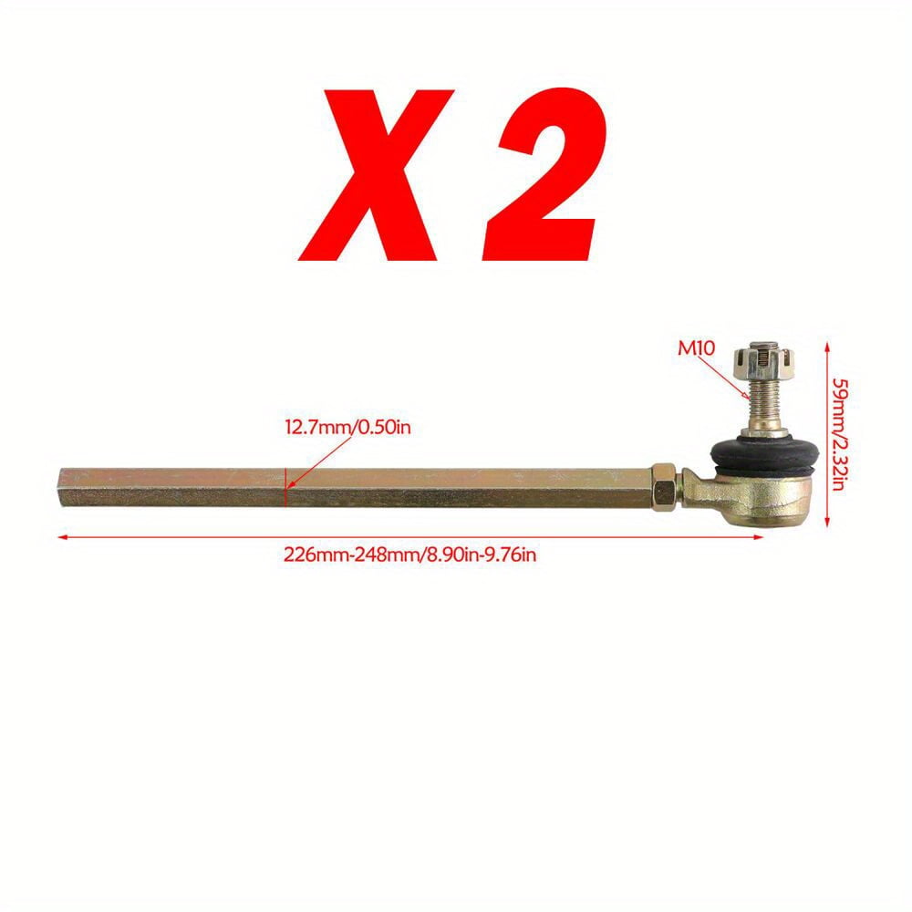 Pair Tie Rod Kit For Quad Dirt Bike ATV Go Kart Dune Buggy 150cc 200cc ...