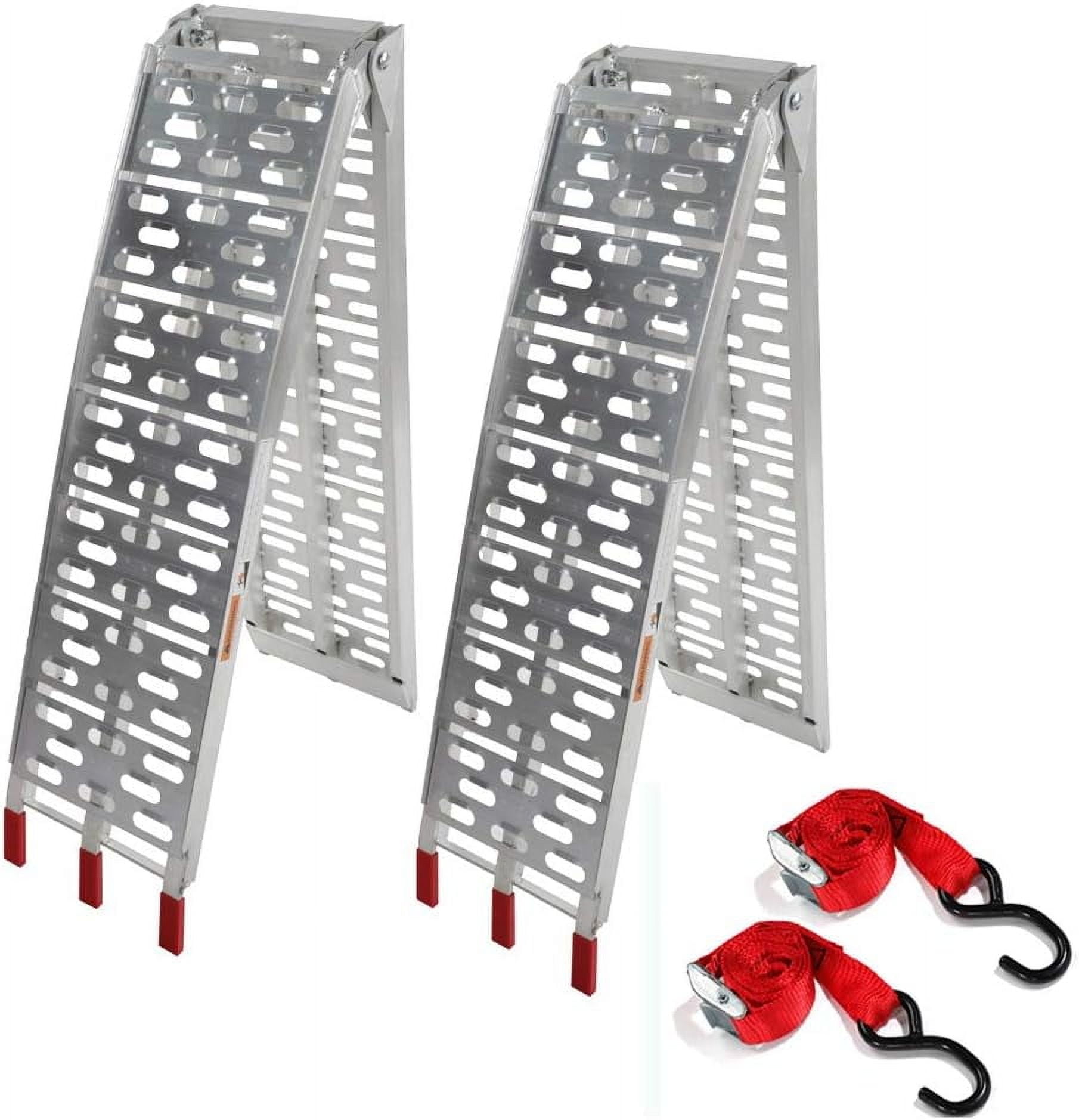 Pair of Truck Ramps with 1500lbs Capacity, 7.5 FT Folding Loading ATV ...