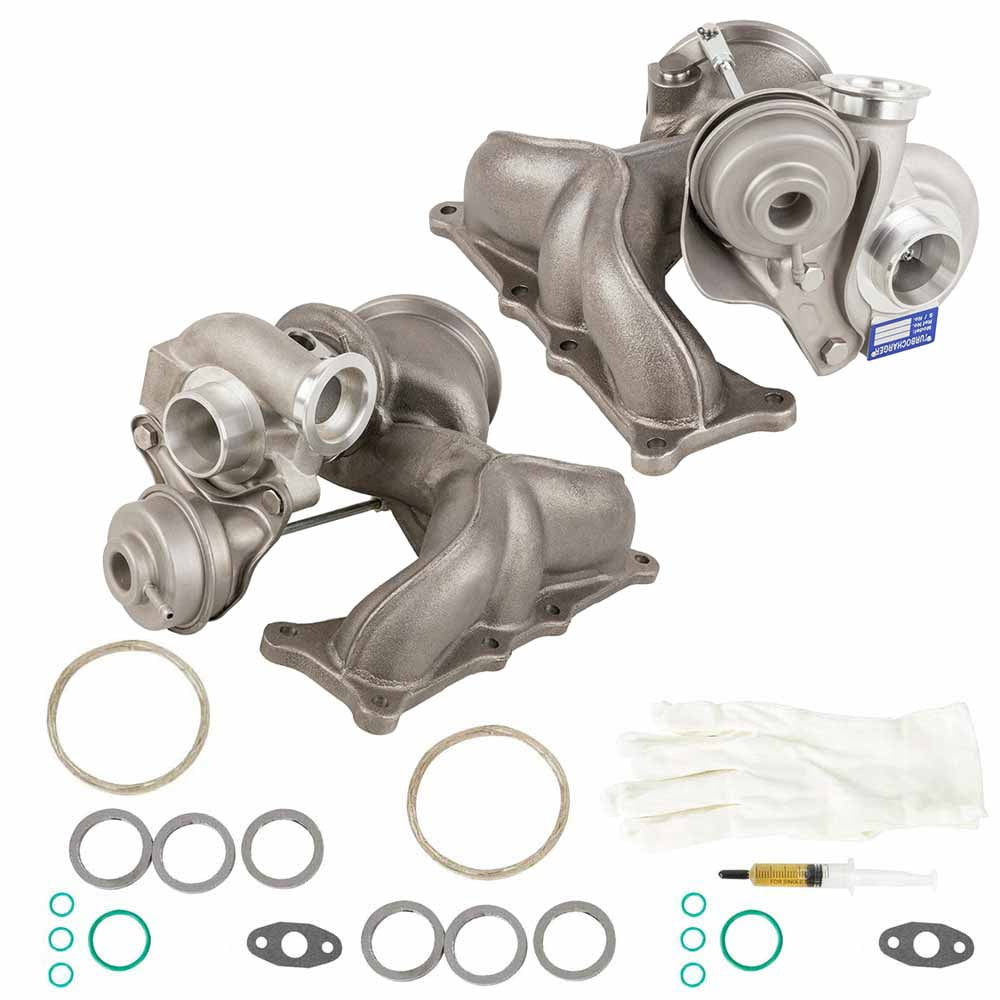 Pair Twin Turbo Turbocharger Kit W Gaskets For Bmw 335i 335xi 335is