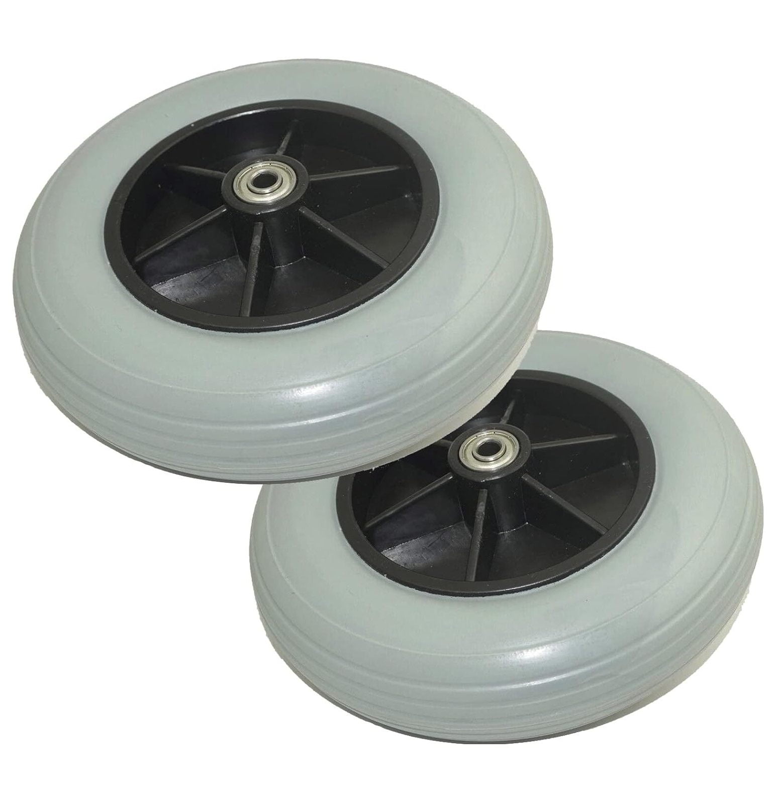 8" x 2" Solid Rubber Caster Tires Wheels for Wheelchairs - Walmart.com