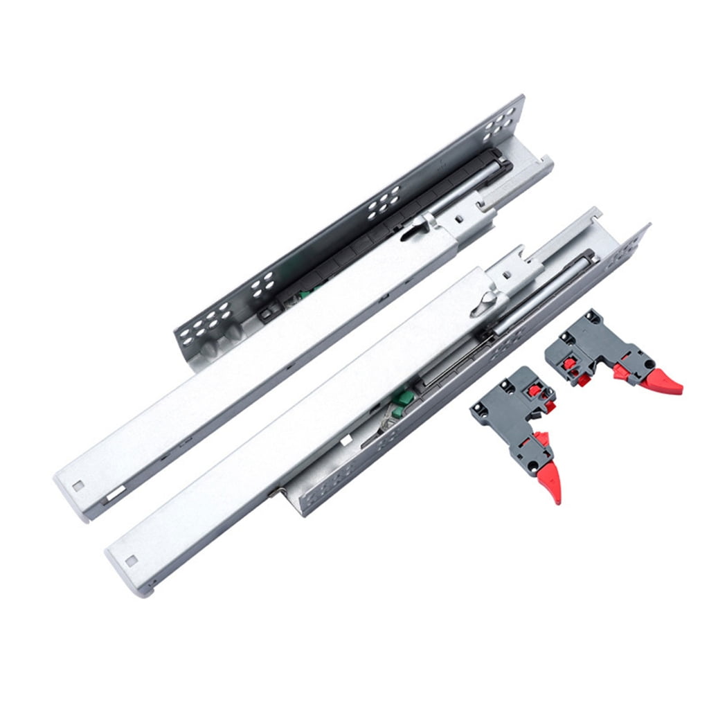 Pair Undermount Soft Close Drawer Slides Concealed Bottom Mount Full ...
