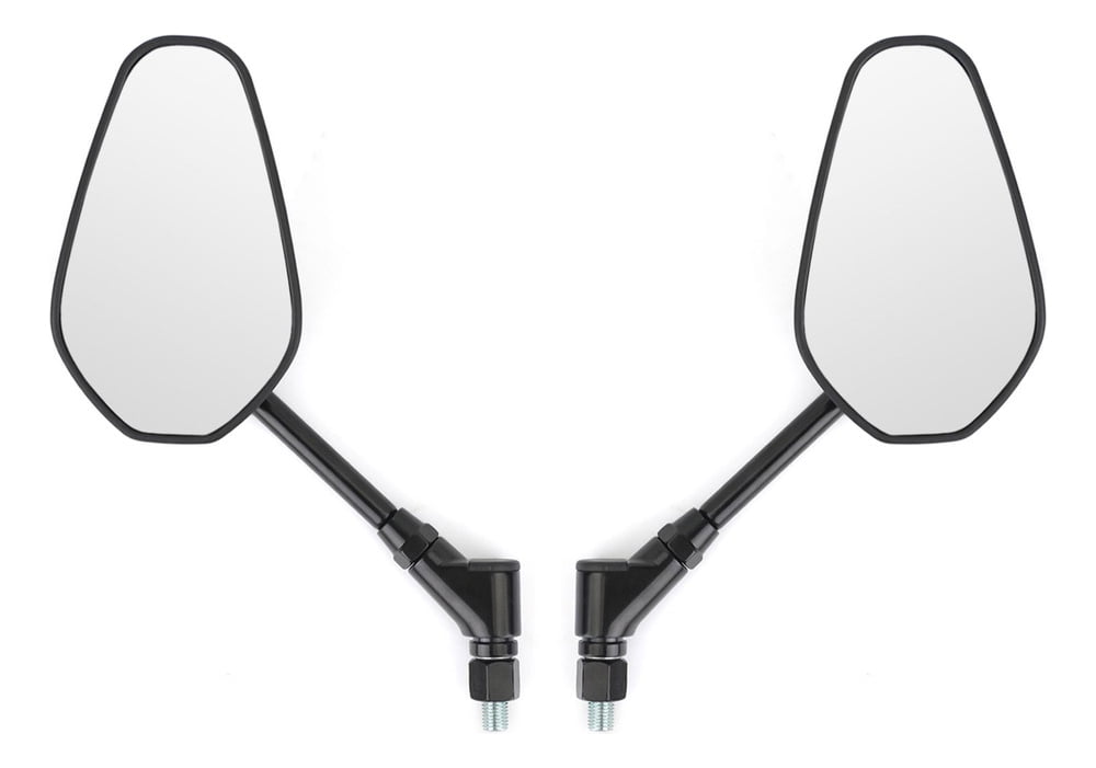 Pair Universal M10 Rear View Mirror For Custom Cruiser Cafe Racer ...