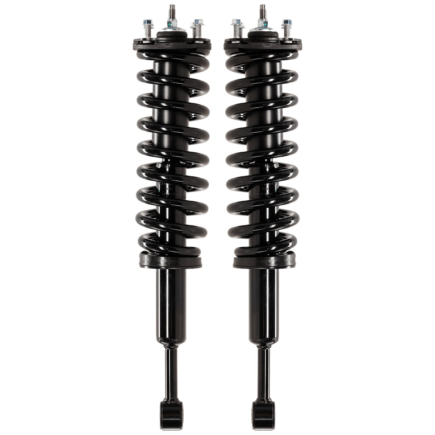 Pair of 17.76" Collapsed y Loaded Strut Rear Driver & Passenger Side ...