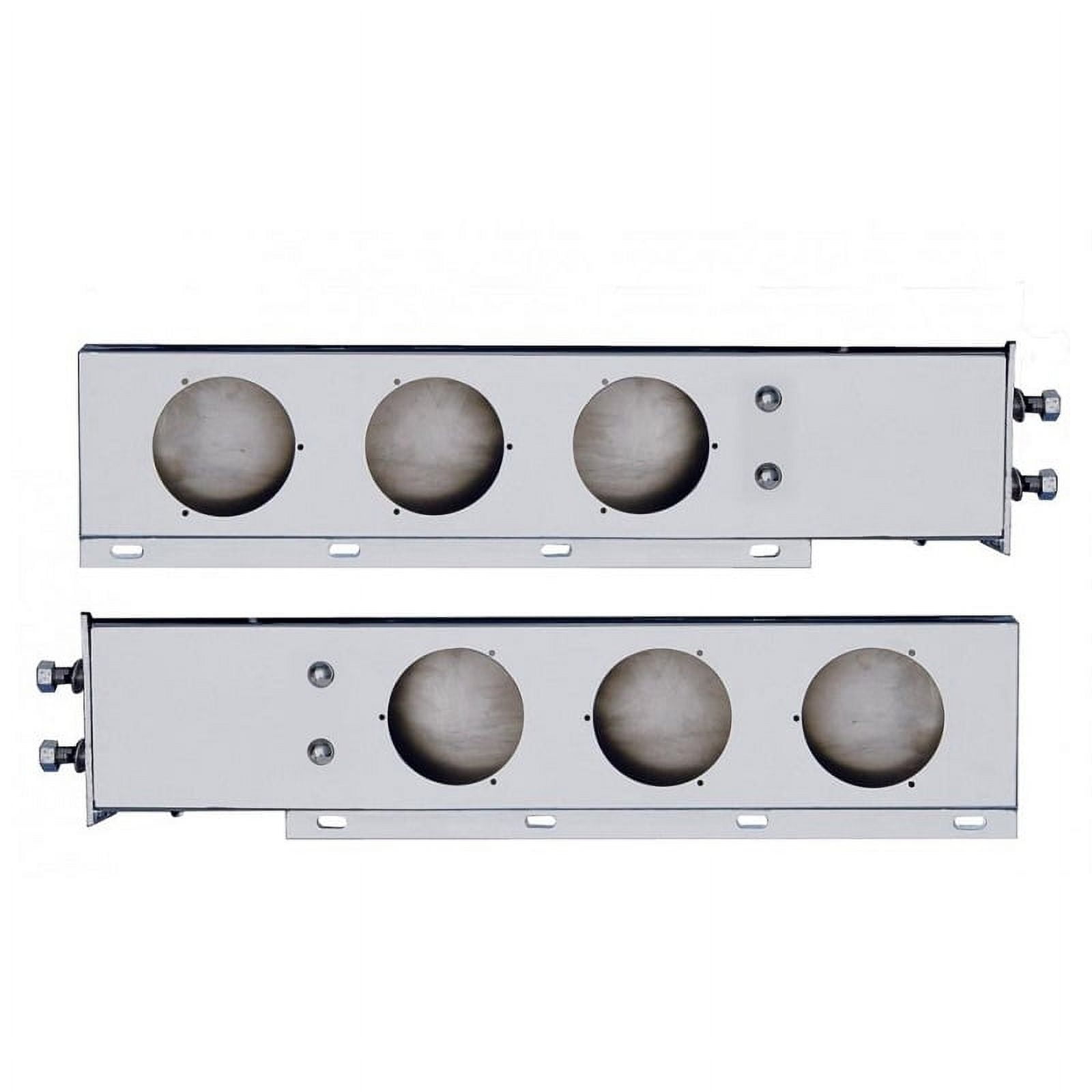 Pair of 2-1/2" Bolt Pattern 430 SS Spring Loaded Light Bars. Three 4 ...