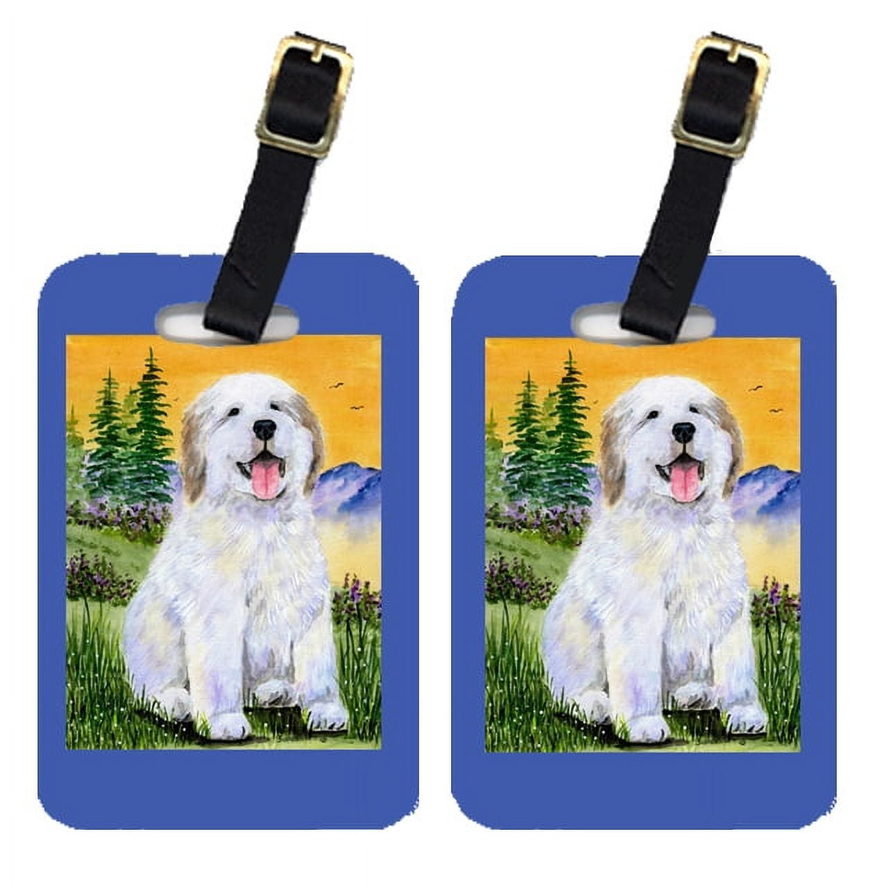Pair of 2 Great Pyrenees Luggage Tags - Walmart.com