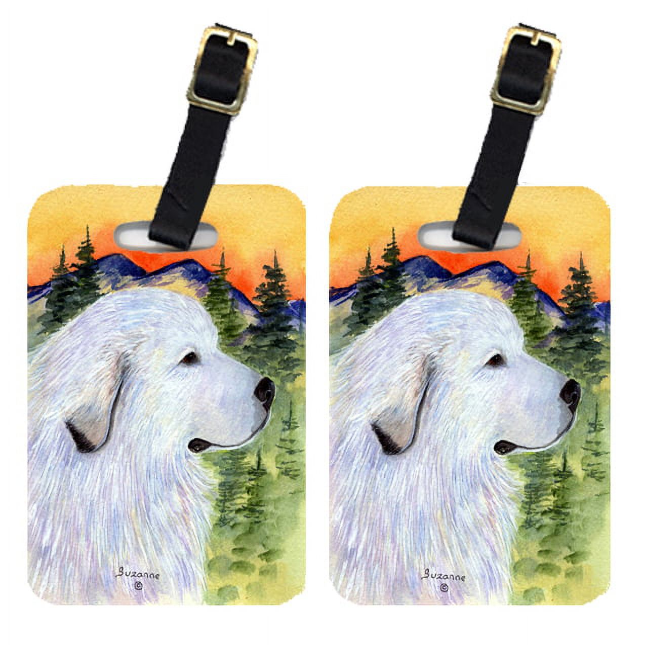 Pair of 2 Great Pyrenees Luggage Tags - Walmart.com
