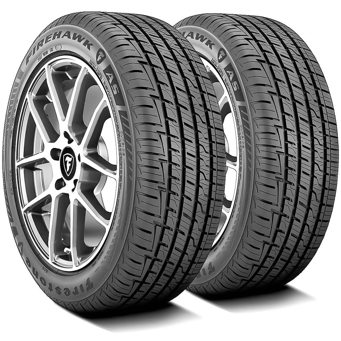Pair of 2 (TWO) Firestone Firehawk AS 205/55R16 91H A/S Performance Tires Fits: 2012-13 Honda ...