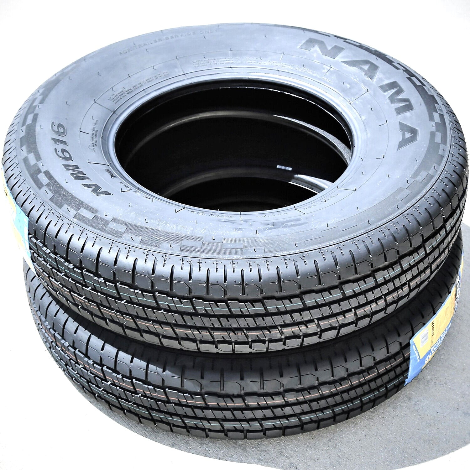 Pair of 2 (TWO) Nama NM616 Semi-Steel ST 205/75R14 Load D 8 Ply Trailer ...