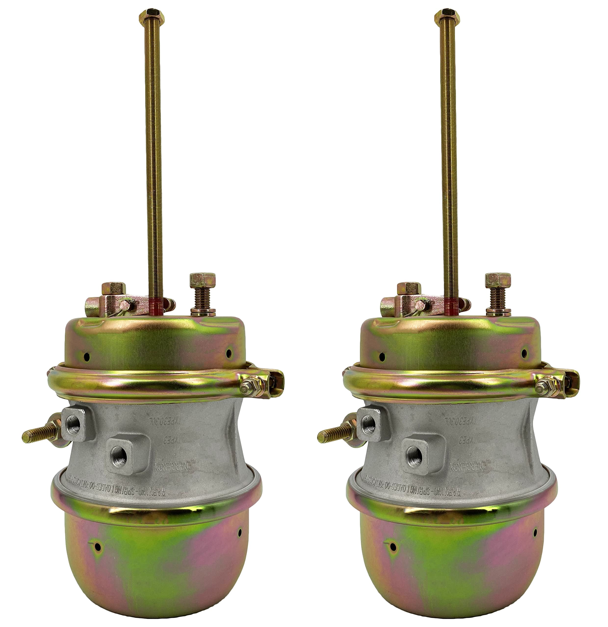 Pair of 30/30 Long Stroke Air Brake Chamber 3" Long Stroke 3030 for ...