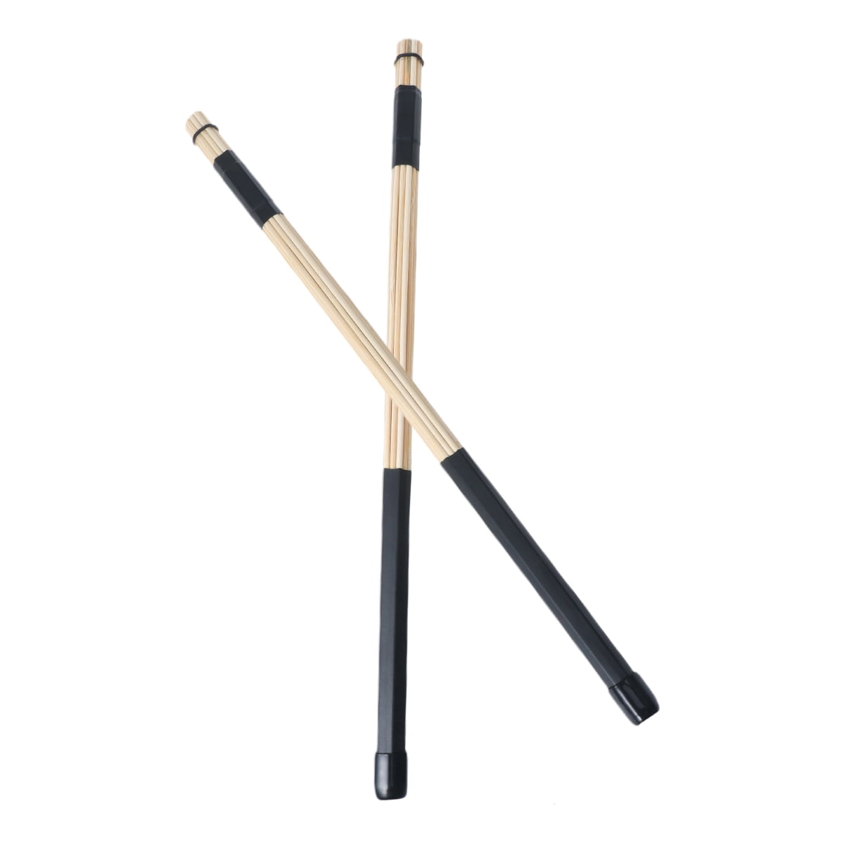 Pair of 40CM Bamboo Rod Drum Sticks for Jazz Folk Music (Black ...