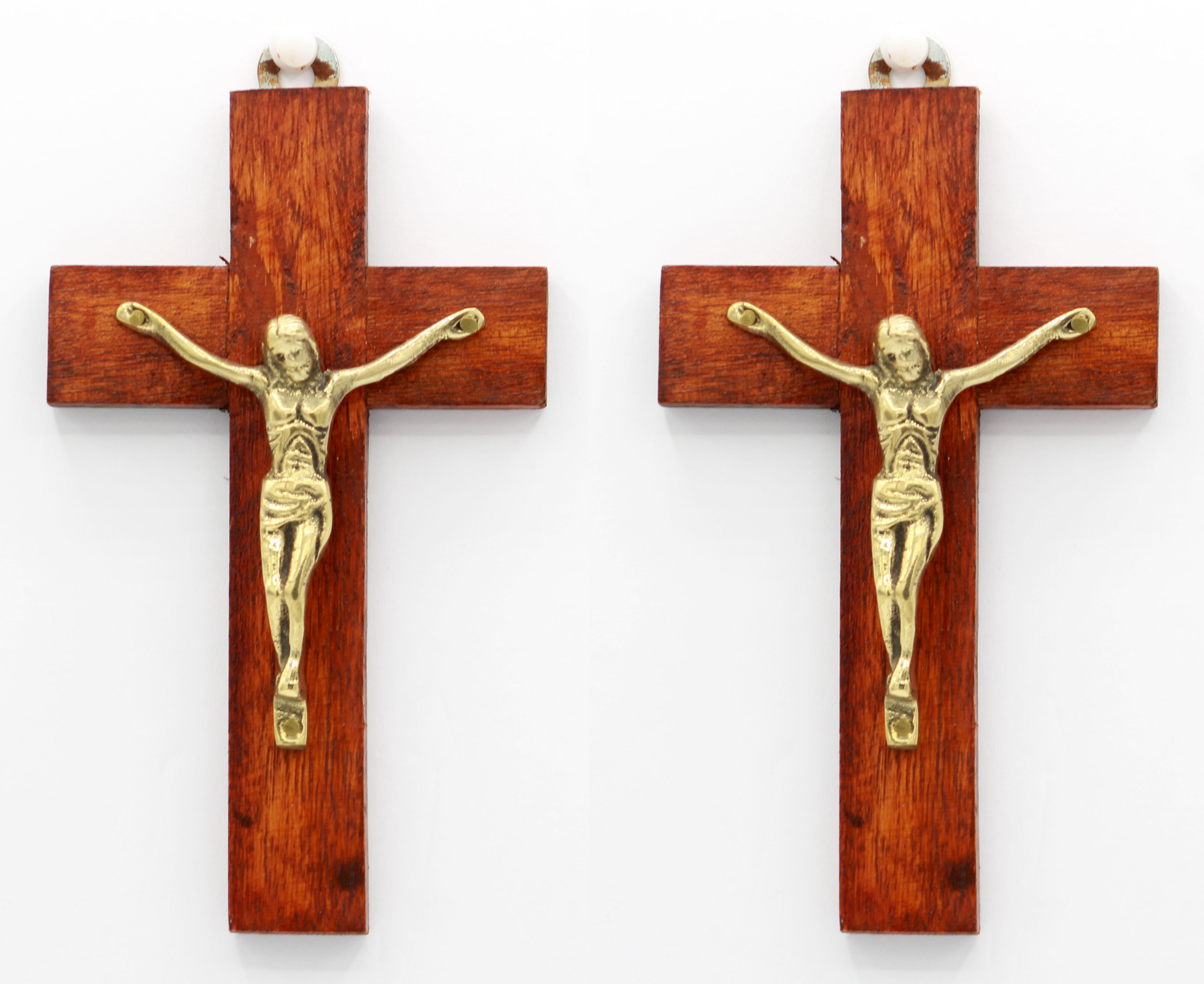 9.1" Jesus Crucifix Wall Cross - Handcrafted Resin Wall Hanging Cross, Ideal Christian Wall Art ...