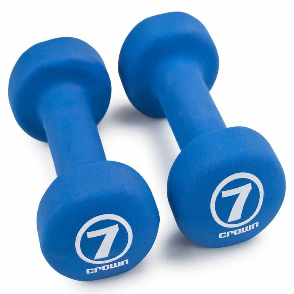 Pair of 7lb Royal Blue Neoprene Body Sculpting Hand Weights - Walmart.com