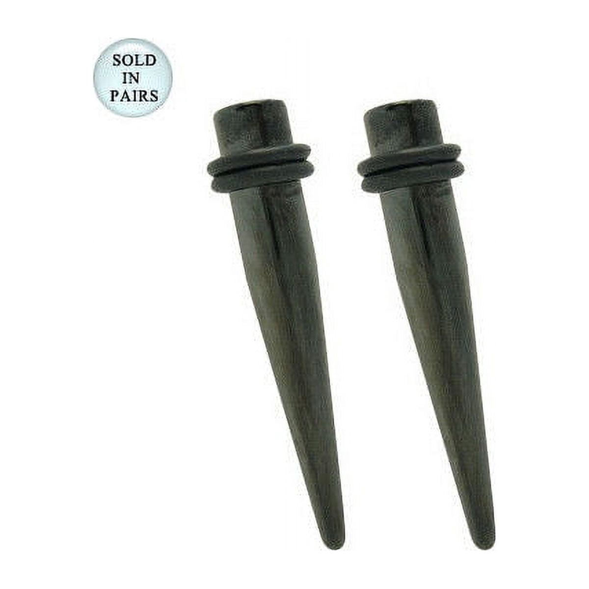 Pair of Anodized Titanium Plated Steel Taper Stretcher Ear Plug - 14 ...