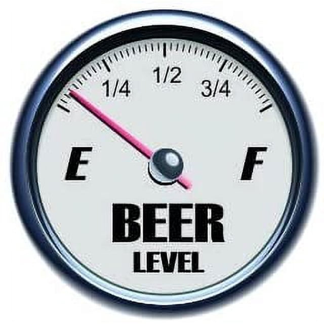 Pair of Beer Gauge Level Funny Hard Hat/Helmet Stickers - Walmart ...