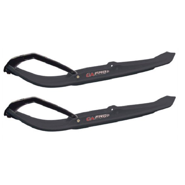 Pair of Black C&A Pro MTX 8" Snowmobile Mountain/Trail Skis W/Black C&A ...