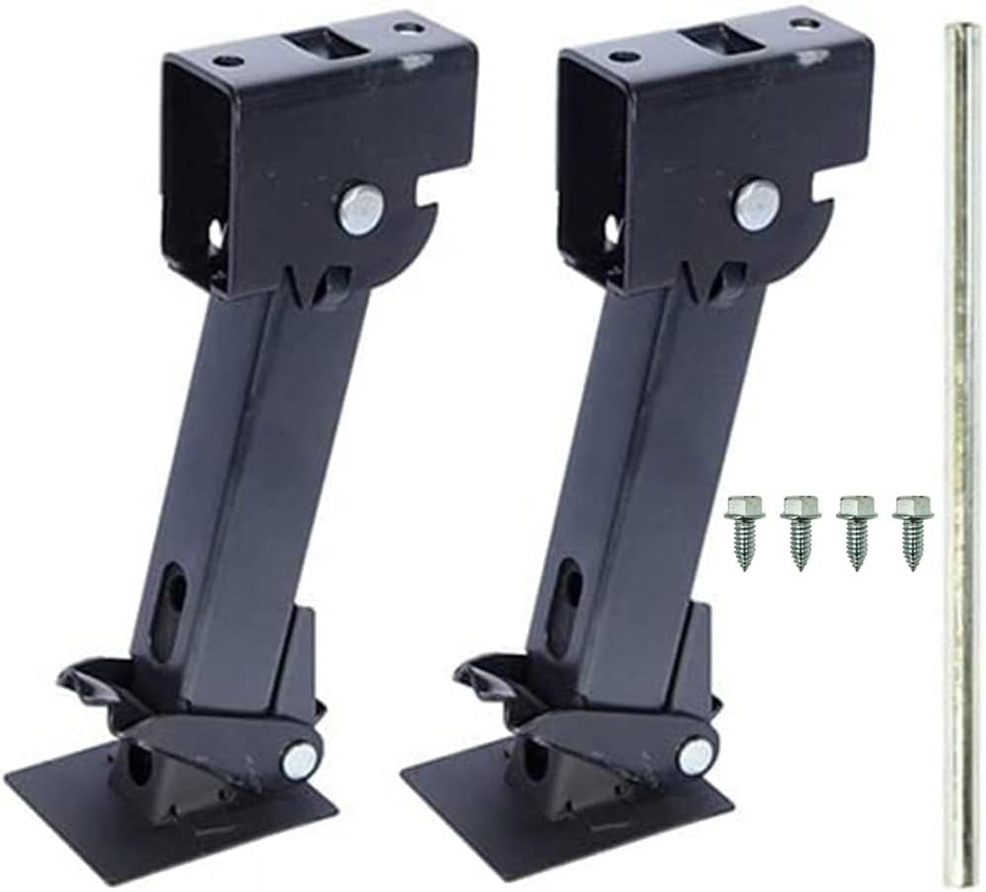 Pair of Black Painted Telescoping Trailer Stabilizer Jacks with Handle ...