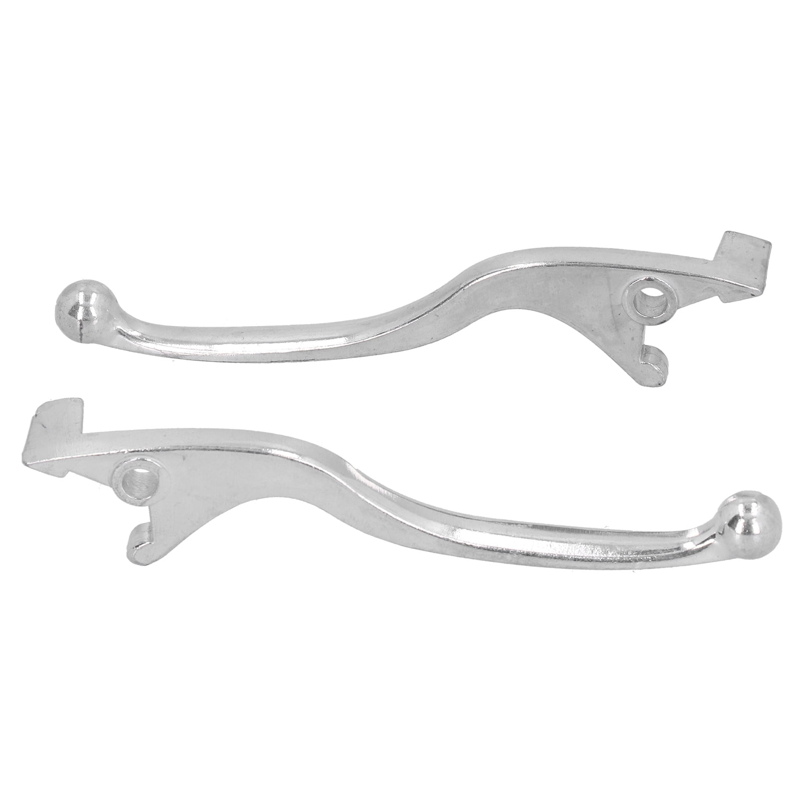 Pair of Brake Handles Levers 0.3in Mounting Hole Silver Replacement for ...