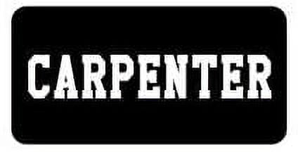 Pair of Carpenter funny hard hat/helmet vinyl decal sticker - Walmart.com