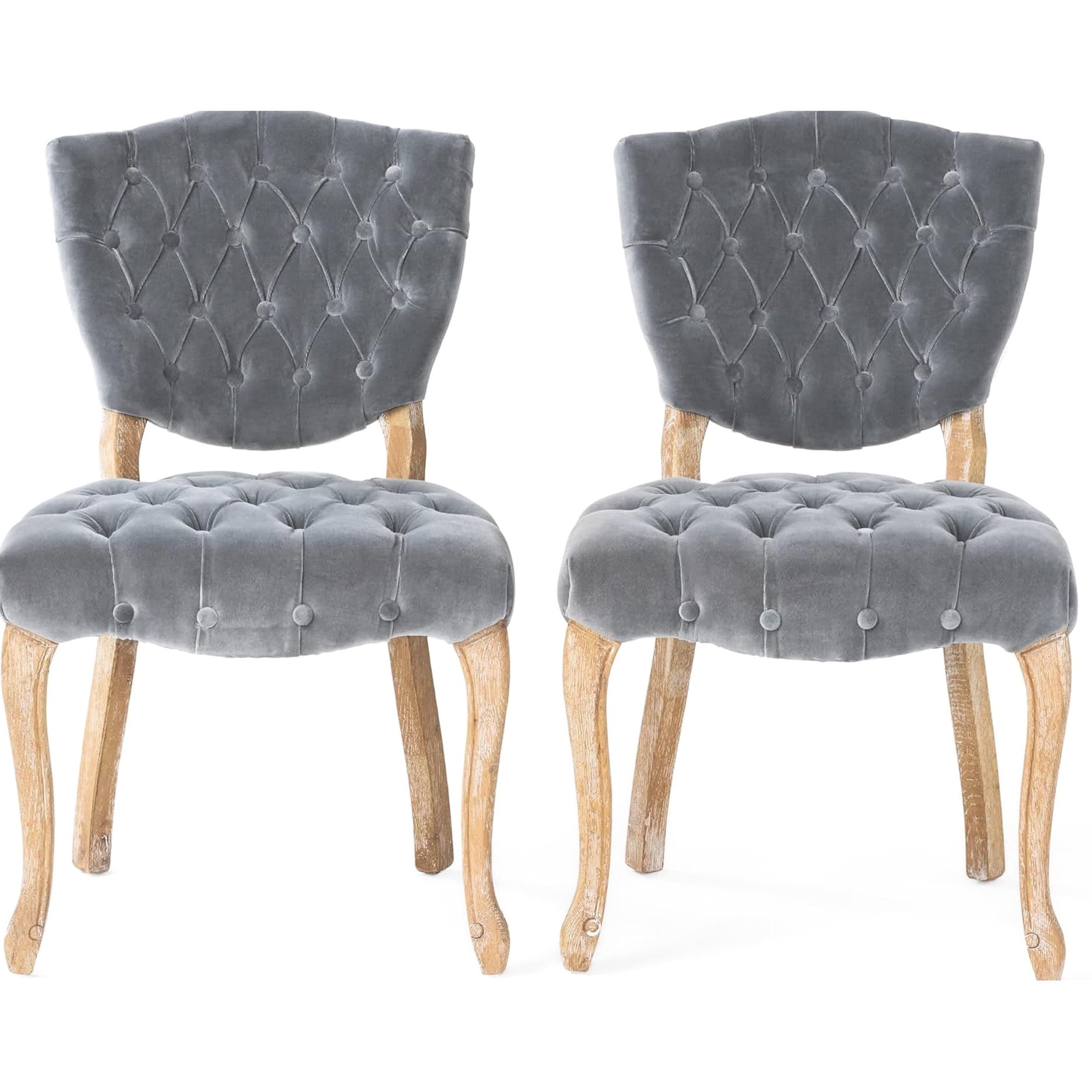 Pair of Dining Chairs+Button - Tufted Design”-“Home Dinners/Guest ...