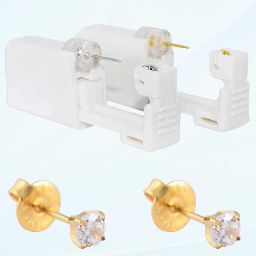 Pair of Disposable Sterile Ear Piercing Gun Ear Cartilage Tragus Spiral ...