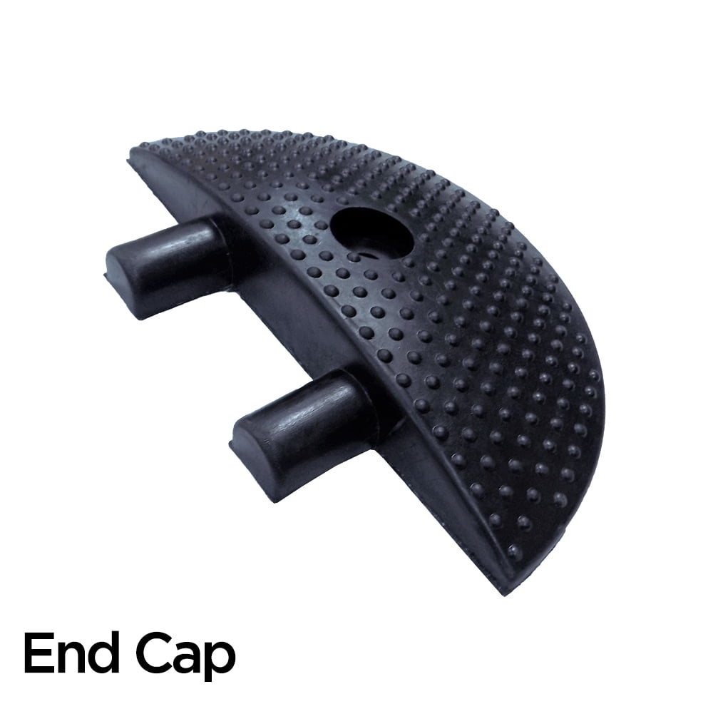 Pair of END CAPS Modular Rubber Traffic Speed Bumps - Walmart.com