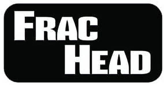 Pair of Frac Head Fracing Funny Hard Hat/Helmet Vinyl Decal Sticker ...