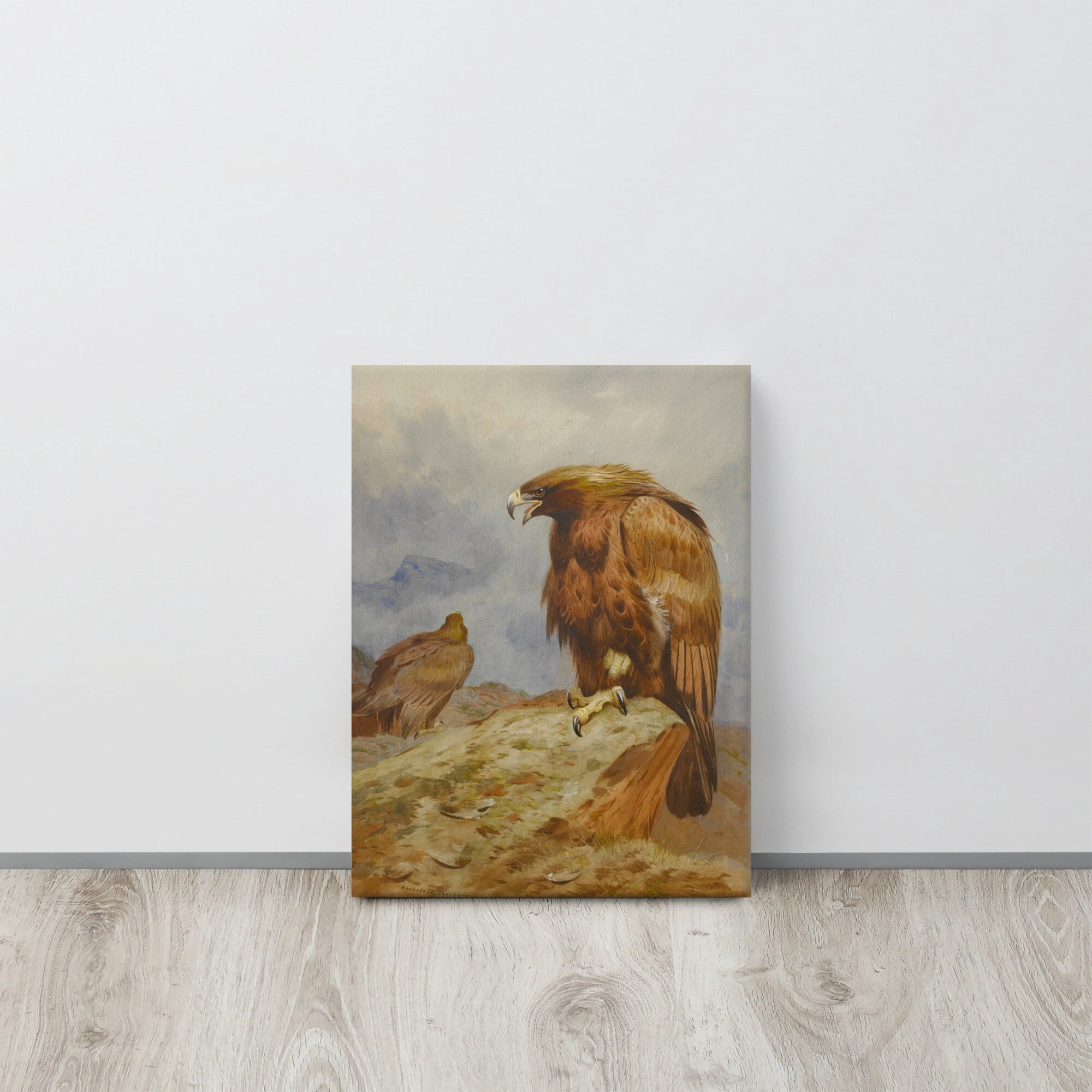 Pair of Golden Eagles | Archibald Thorburn | 1899 Nature Art Print ...