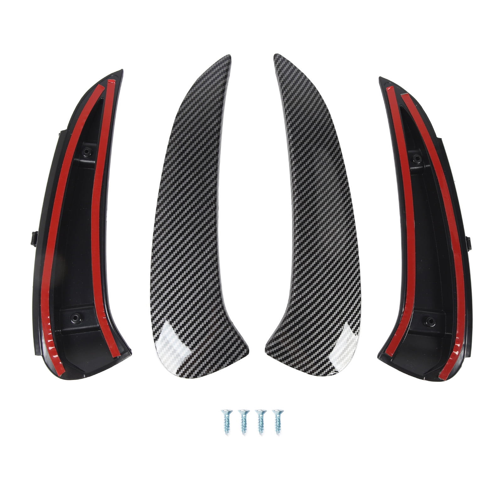 Pair of Rear Bumper Side Vent Spoiler Trim Left Right Replacement for ...