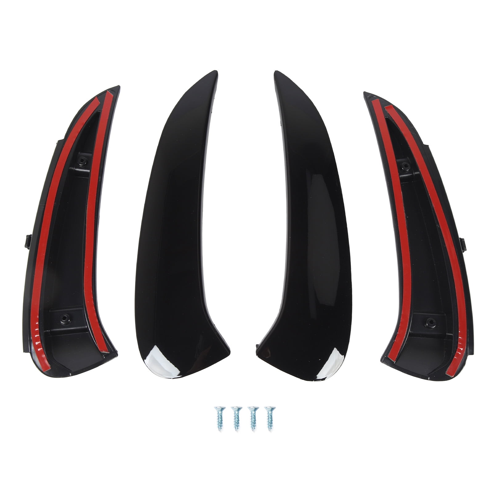 Pair of Rear Bumper Side Vent Spoiler Trim Left Right Replacement for ...