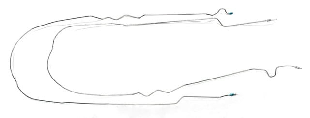 Pair of Stainless Brake Lines. Run Front to Back. Fits 89-95 Toyota ...