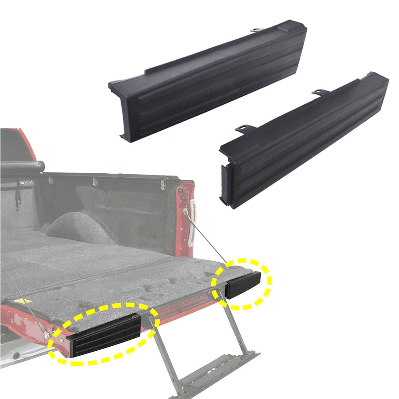 Pair of Tailgate Molding Covers Fit for Ford F-150 2009-2014 - Walmart.com