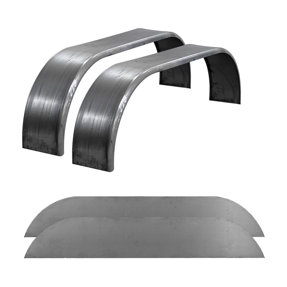 Pair of Tandem Axle 10x72 Smooth Steel Rolled Fender Kits (2) - Walmart.com
